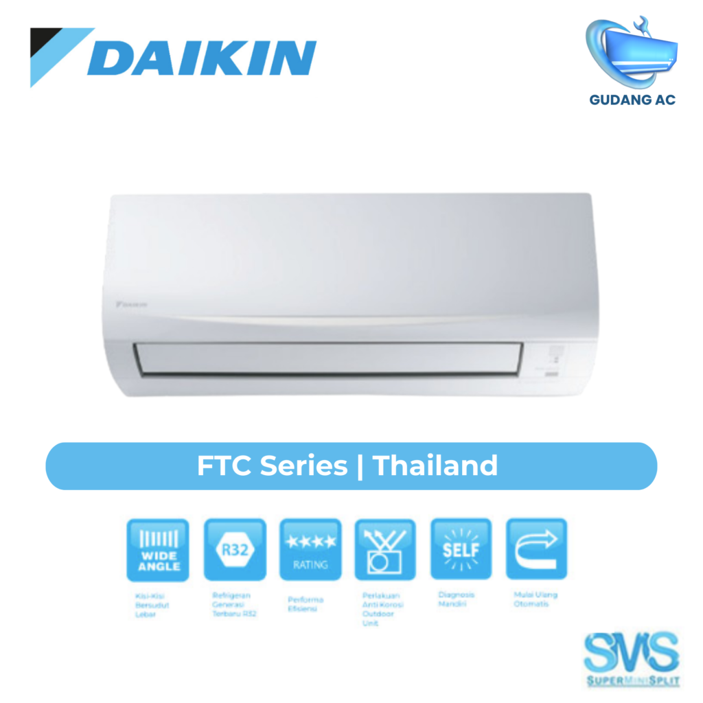 AC Daikin 2 PK Thailand Split R32 FTC50XV14 - Gudang AC Distributor AC ...